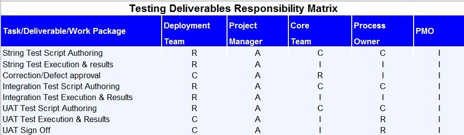 Leveraging a RACI model to Support the Delivery of your SAP Project